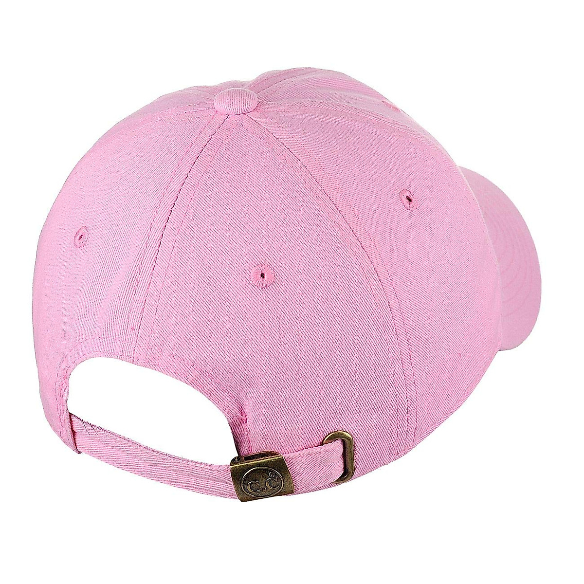 C.C Unisex Classic Blank Low Profile Cotton Unconstructed Baseball Cap Dad Hat Light Pink