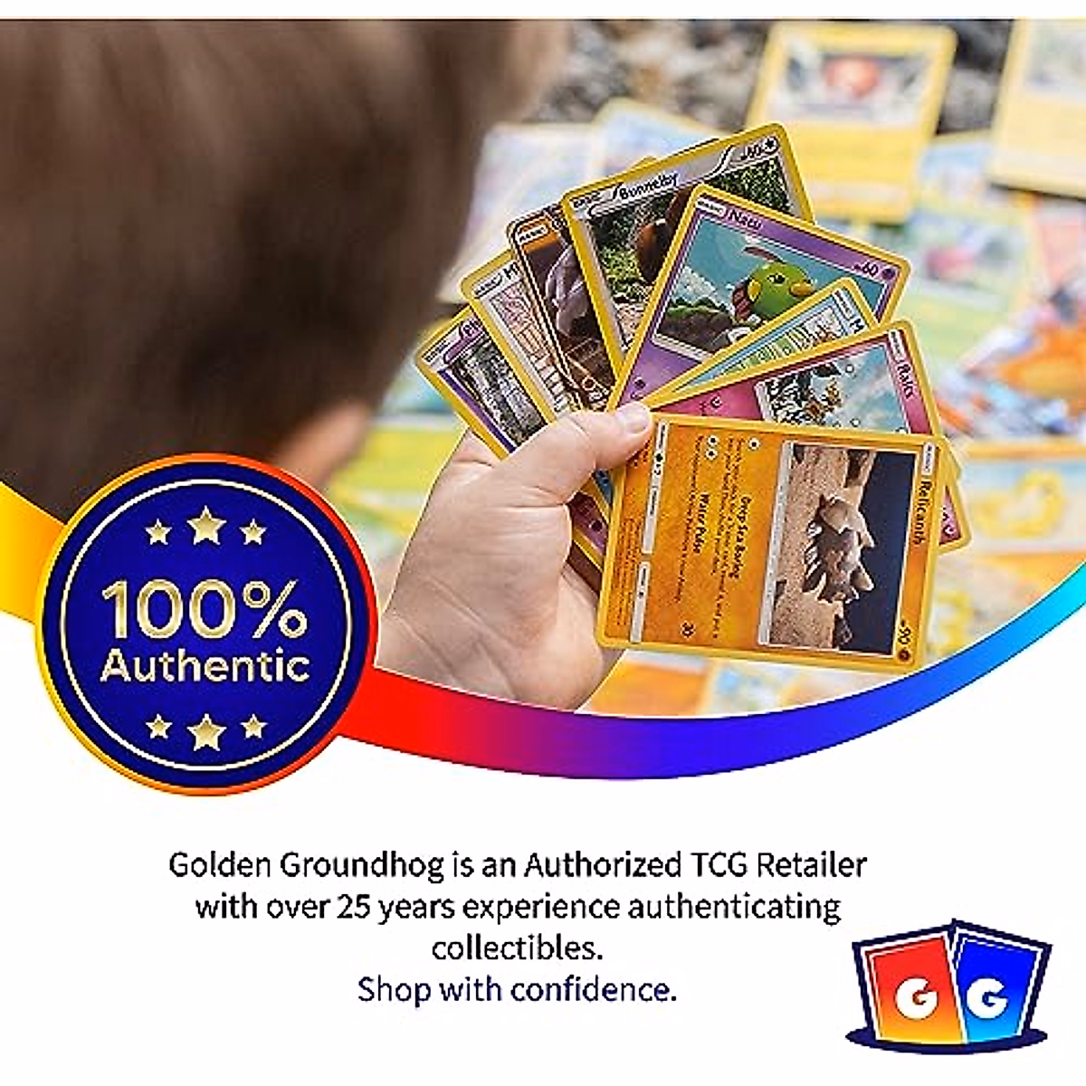 Ultra Rare Deluxe Bundle | 100+ Authentic Cards with 2 Guaranteed Ultra Rares | Plus 10 Bonus Rares or Holos | GG Deck Box Compatible with Pokemon Cards