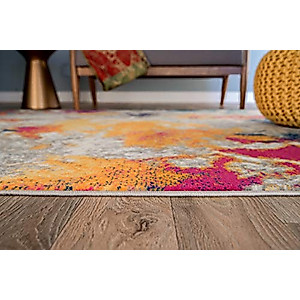 Rugshop Sky Collection Modern Abstract Area Rug 5' x 7' Multi