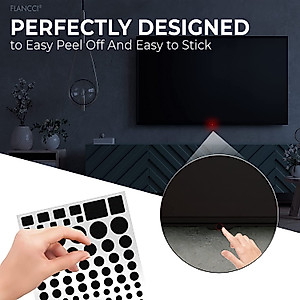 FLANCCI LED Light Blocking Stickers, Light Dimming LED Filters, (4 Sheets) Dimming Sheets for Routers, LED Covers Blackout, Dimming 80% ~ 100% of LED Lights (4Sheets = 2 Cut Out + 2 Uncut)