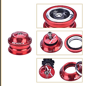 Dioche Headset, Bike Bearing Headset, Aluminium Alloy Bike Front Fork Stem Headset Replacement Accessory for Mountain Bike