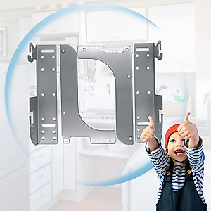 CLERYYE 5WB-DMKIT Door Mount Kit Compatible with Rev-A-Shelf 5WB1 5WB2 5CW2 Series Home Kitchen Cookware Organizers,Waste Containers,Cabinet Pull Out Wire Baskets - Easy to Install