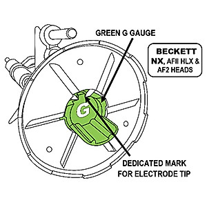 Green G Gauge Electrode Setting Gauge for Beckett AFII and NX Oil Burners Z