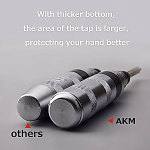AKM 1/2" Hand Manual Reversible Impact Driver Set Extractor-12 PCS Impact Screwdriver S2 Steel Much More Durable Disengage Rusted Fasteners or Frozen Bolts