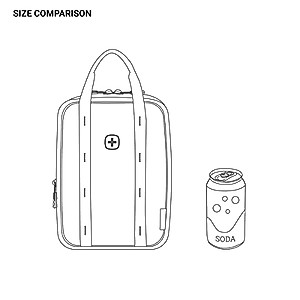 SwissGear Insulated/Collapsible, Black/Red, One Size