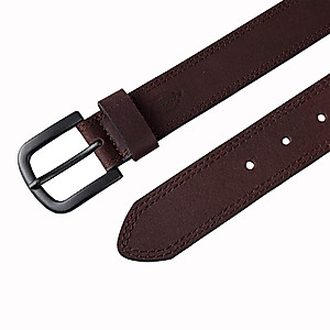 Dickies Men's Casual Leather Belt, Brown, 32