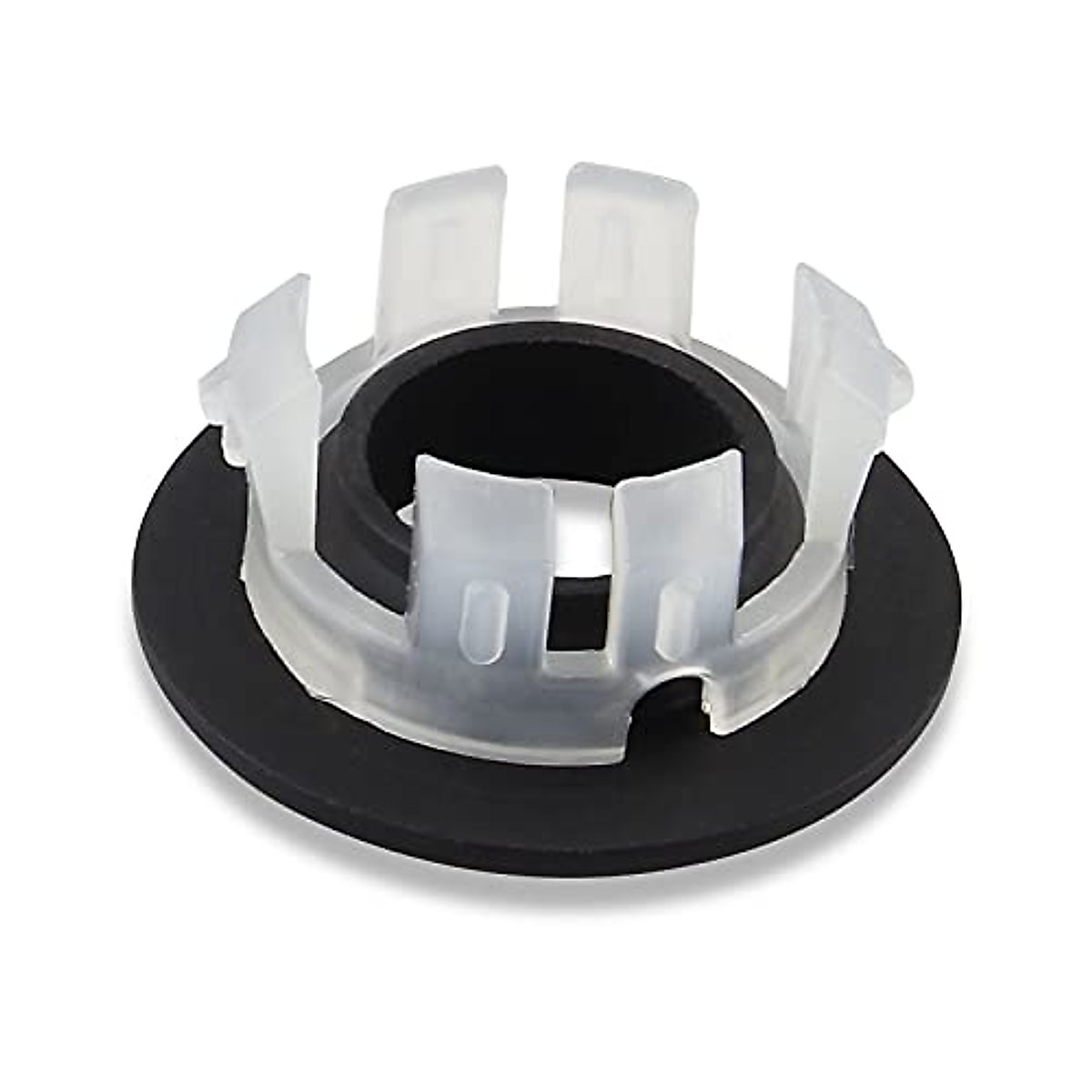 Murtenze 3Pcs Sink Overflow Ring, Sink Basin Trim Overflow Cover Copper Insert in Hole Round Caps for Kitchen Bathroom (Black)