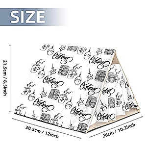 Y-DSIWX Guinea Pig Hideout House Bed, Pattern Rabbit Cave, Squirrel Chinchilla Hamster Hedgehog Nest Cage