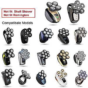 9D Blade Replacement Heads, Shaver Replacement Blades, Head Shavers for Bald Men, Shaver Head Replacement, Stainless Steel Rotary Blades for Electric Head Razor