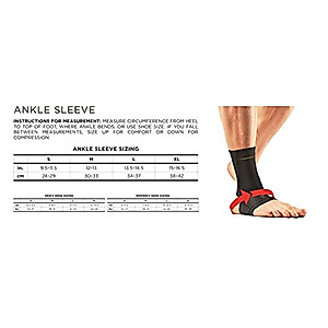 Tommie Copper Men's Performance Ankle Sleeves 2.0, X-Large, Black