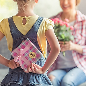 ASTER 500 Pieces Dog Paw Print Thank You Stickers, 1.5 Inch Kraft Thank You Labels Stickers for Baking, Envelope Seals, Small Business, Greeting Cards, Present for Sealing and Decoration