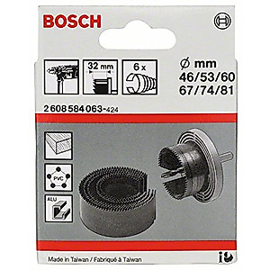 Bosch 2608584063 Hole Saw Attachment 46mm-3.19In 6 Pcs