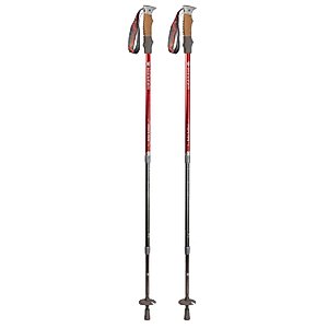 Mountainsmith Pyrite 7075 Trekking Poles, Lava Red, Pair