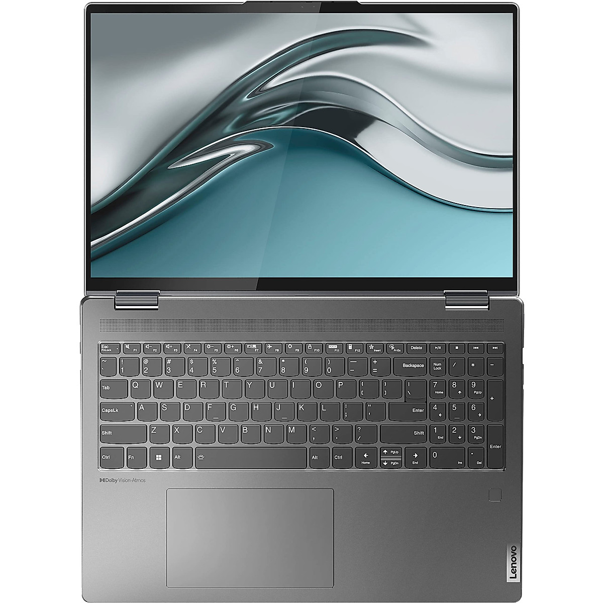 Lenovo Yoga 7i 16'' 2.5K Touchscreen 2-in-1 Laptop, 12th Intel Evo Platform 12-Core i5-1240P, 8GB LPDDR5 RAM, 512GB SSD, Iris Xe Graphics, Backlit KB, FP, Win11 H, W/ Stylus Pen Storm Grey