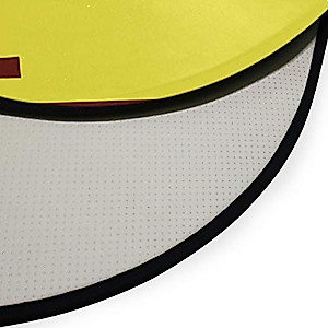 Softball Area Rug Round Non-Slip Carpet Living Room Bedroom Bath Floor Mat Home Decor (3 Feet Round)