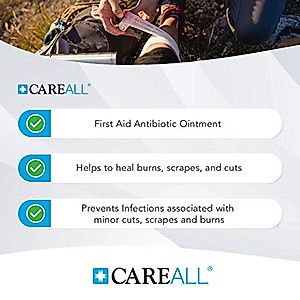 (3 Pack) CareALL 1oz Bacitracin Antibiotic Zinc Ointment. First Aid Ointment to Prevent and heal infections for Minor cuts, scrapes and Burns.