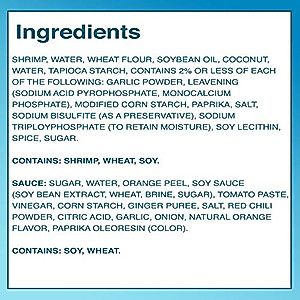 SeaPak Tempura Shrimp with Oven Crispy Breading and Sweet and Spicy Orange Sauce, Frozen, 8.2 oz