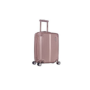 Rockland Berlin Hardside Expandable Spinner Wheel Luggage Set, Rose Gold, 3-Piece (20/24/28)