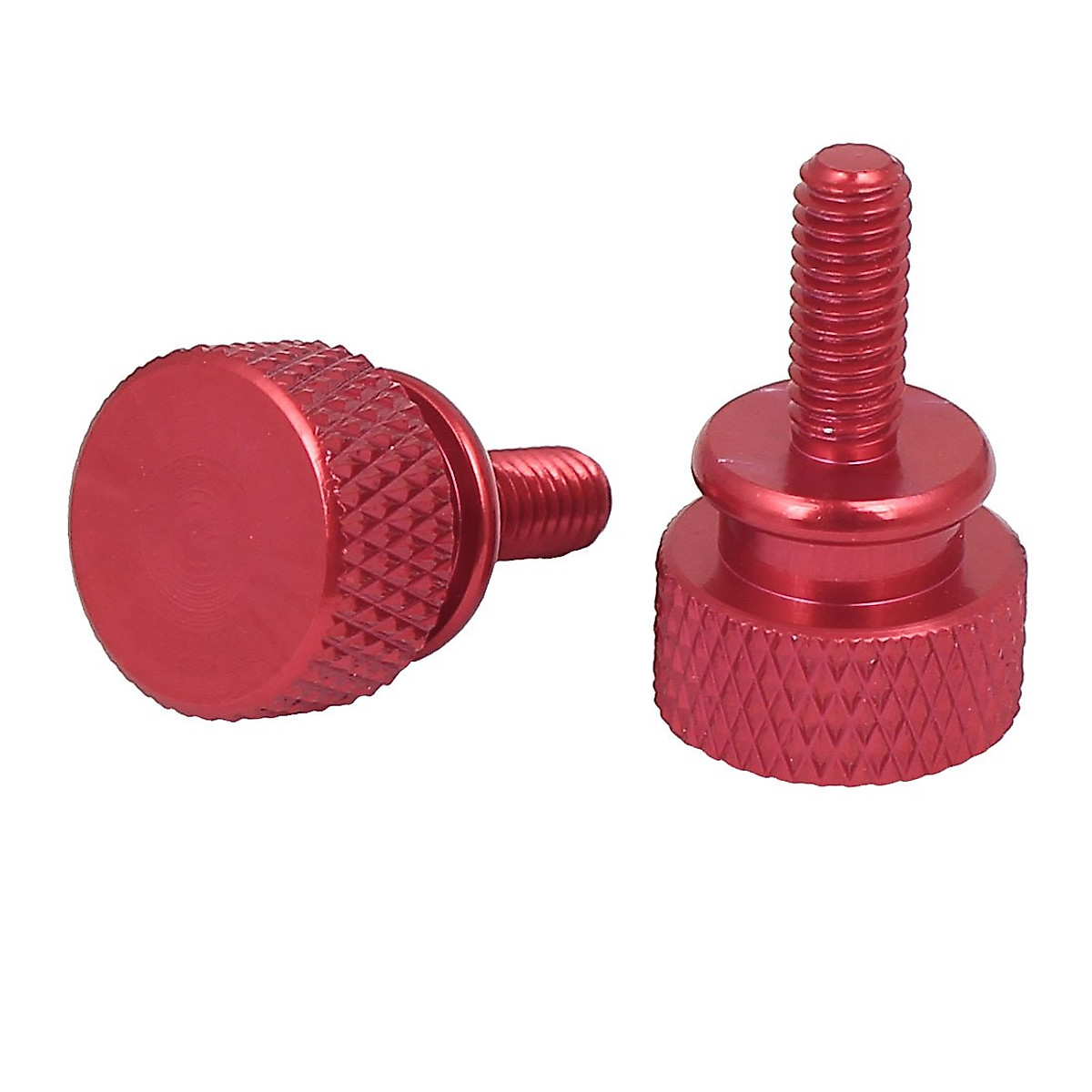uxcell Computer PC Case M4x10mm Shoulder Type Knurled Thumb Screw Wine Red 10pcs