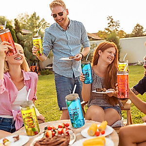 Rtteri 6 Pcs Teacher Gifts Teacher Appreciation Gifts Teacher Glass Cups 20 oz Drinking Glasses Glass Tumbler with Straw and Lid and Brushes Teacher Tumbler for Women