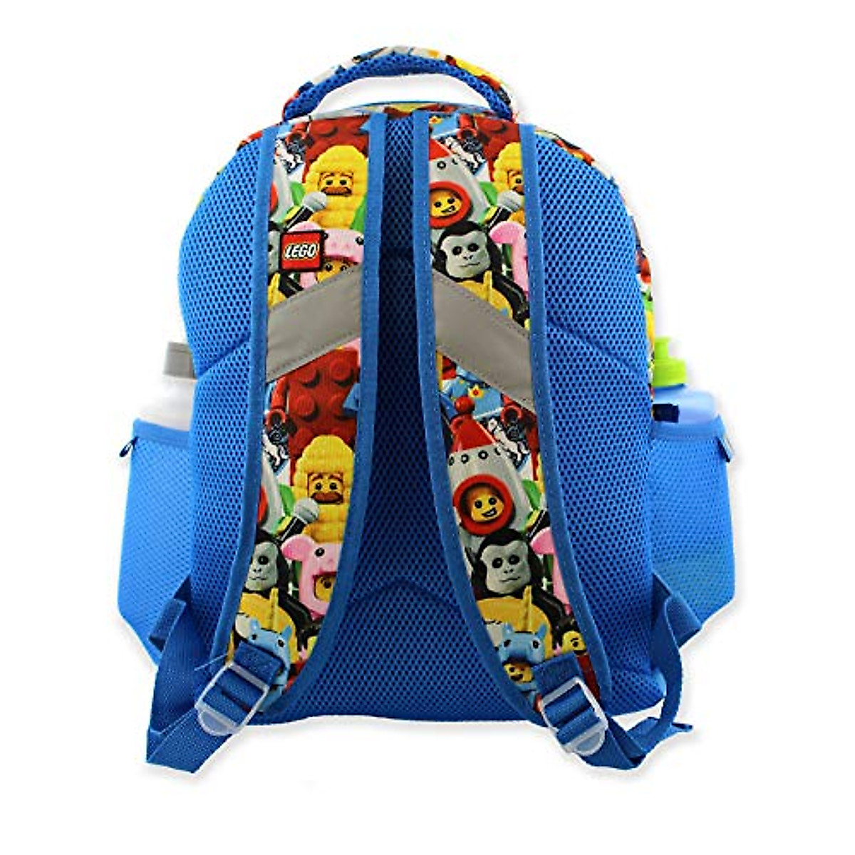 Lego Minifigures Boy's Girl's 16 Inch School Backpack (One Size, Lego Minifigures)