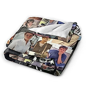 LEBEE Leonardo Dicaprio Fleece Blanket Ultra-Soft Bed Blankets Flannel Throw Blanket Quilt Outdoor Travel Blanket Picnic Blankets and Home Warm Throws Blanket for Adults/Children Gift 40''x50'' (02)