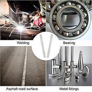 108Pcs Soapstone Pen, Flat White Soapstone Refills, Soap Stones Chalk, Professional Soapstone Pencil for Welders Textile Marking Tools and Markers Removable Markings on Steel Cast Iron