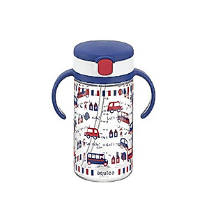 Richell Aqulea Outing Straw Mug 320ml Navy