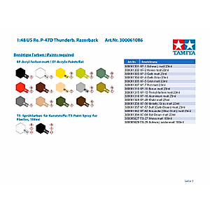 TAMIYA 1/48 Republic P-47D Thunderbolt - Razorback