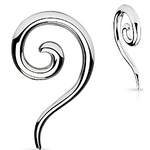 Body Accentz Plugs Earrings Rings 316L Surgical Steel Swirl Twist Tapers - Sold as a Pair 4G