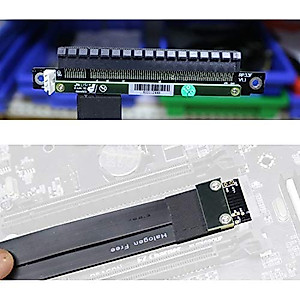 ADT-Link M.2 NGFF NVMe Key M Extender Cable to PCIE x16 Graphics Card Riser Adapter 16x PCI-e PCI-Express for M2 2230 2242 2260 2280 (25cm)