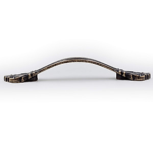 10-Pack Cabinet Hardware Handle Pull - Antique Bronze, 3" (76mm) Hole Centers, PW8803AQ76