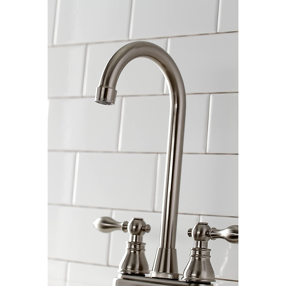 Kingston Brass KB498ACL American Classic Bar Faucet, Brushed Nickel, 6.25 x 4.75 x 11.56