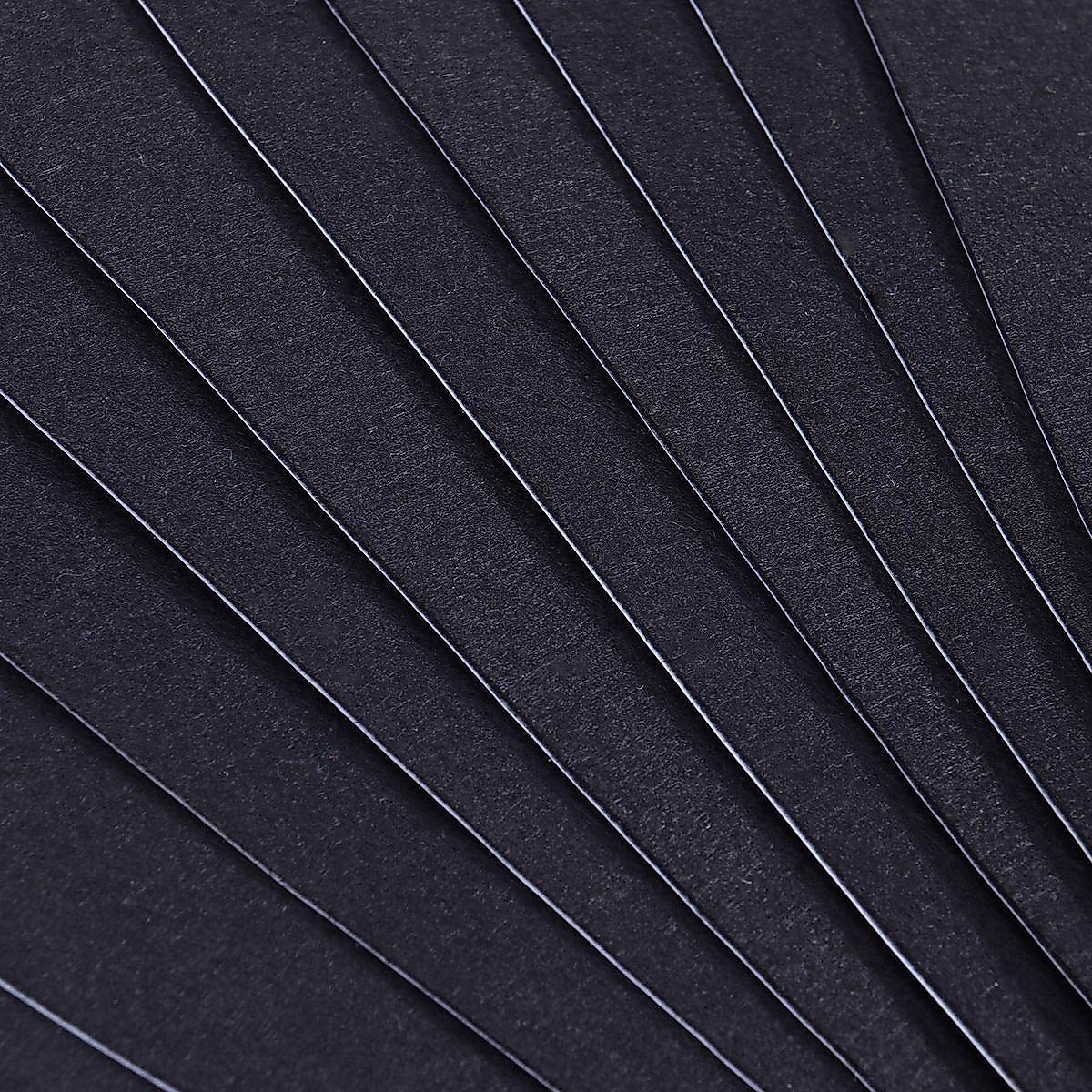 Perzodo 6 Pieces Black Adhesive Back Sheets - 8.3 by 11.8" (A4 Size) Adhesive Back Felt Sheets for Art Crafts Making, Jewelry Box and House Adorning