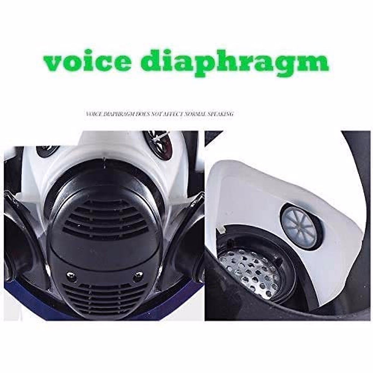 17 in 1 Full Face Large Size Respirator,Reusable Full Face Respirator Widely Used in Organic Gas,Paint Sprayer, Chemical,Woodworking,Dust Protector, Medium