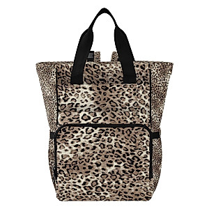 ALAZA Leopard Print Cheetah Animal Diaper Bag Backpack Multifunction Travel Back Pack Large Capacity Bag