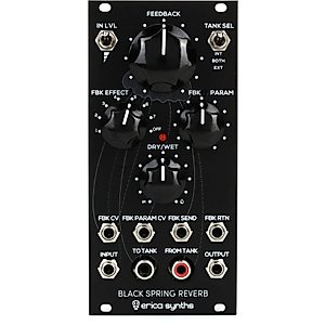 Erica Synths Black Spring Reverb Eurorack Spring Reverb Module
