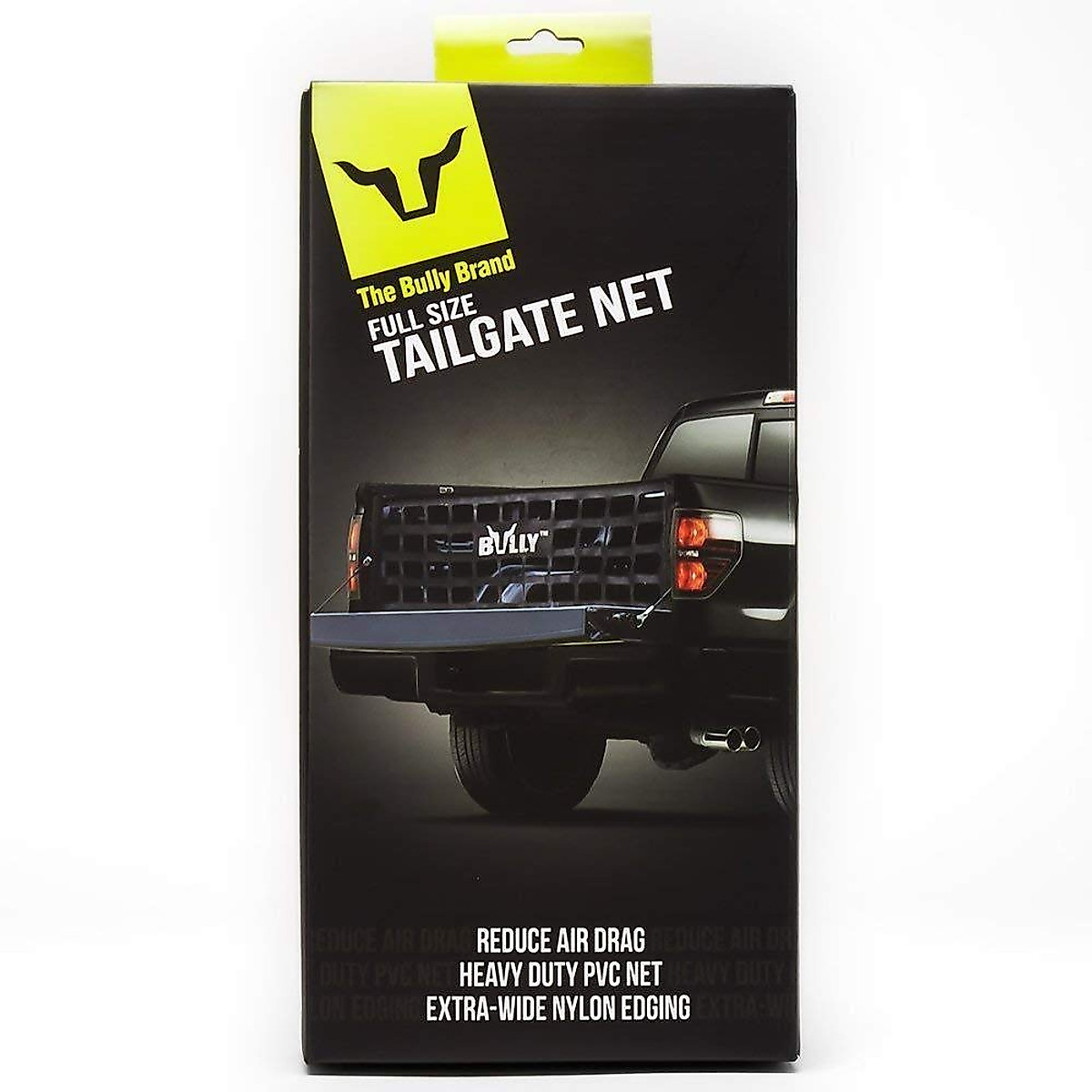 Bully TR-03WK Black Nylon Universal Fit Truck Heavy Duty Full-Size 60" x 18" Cargo Tailgate Net For Trucks from Chevy (Chevrolet), Ford, Toyota, GMC, Dodge RAM, Jeep