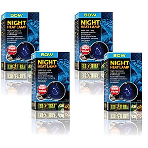 Exo Terra Night-Glo Moonlight A19 Lamp, 50-Watt (4 Pack)