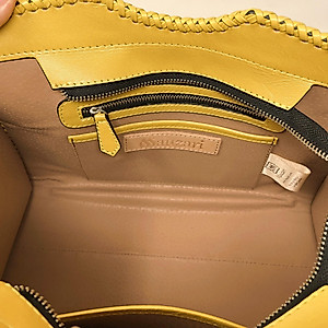 Mauzari Tooled Leather Shoulder Bag Tote for Women (Obsidian, Large)