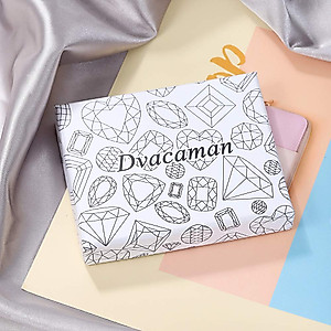 Dvacaman Beaded Earrings Tequila Wine Bottle DIY Handmade Bead Statement Dangle Earrings for Women (Cream)