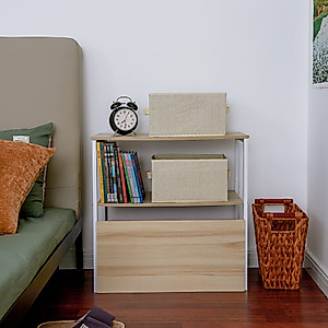 GRANNY SAYS Bundle of 3-Pack Wardrobe Storage Bins & 3-Pack Trapezoid Storage Bins for Closet Shelves