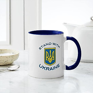 CafePress Stand With Ukraine Mugs Ceramic Coffee Mug, Tea Cup 11 oz