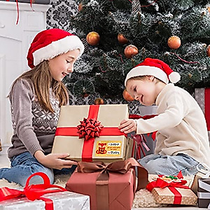 L LIKED 120 PCS Christmas Gift Label Tag Stickers - to and from, Peel and Stick Self Adhesive Present Labels for Holiday Gift Box, Wrapping Paper, Gift Bag, (Christmas 5 Designs - 120 Count)