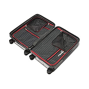 Karl Lagerfeld Paris Flowers 25" Upright Luggage, Black