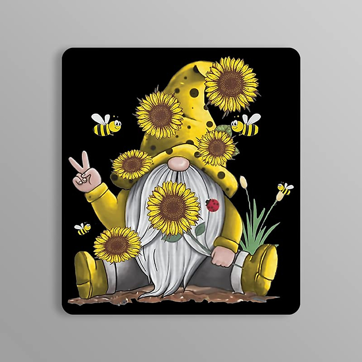 Sunflower Gnome |Great Gift Idea|Single |5 Inch Magnet | Made in The USA | Car Auto Tool Box RefrigeratorMagnet | MAG11473