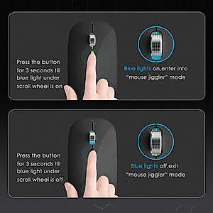Attoe Wireless Mouse, 2.4GHz Silent Click Mouse with USB Receiver - Waterproof Slim Cute Wireless Mouse for Laptop, Computer,MAC OS…