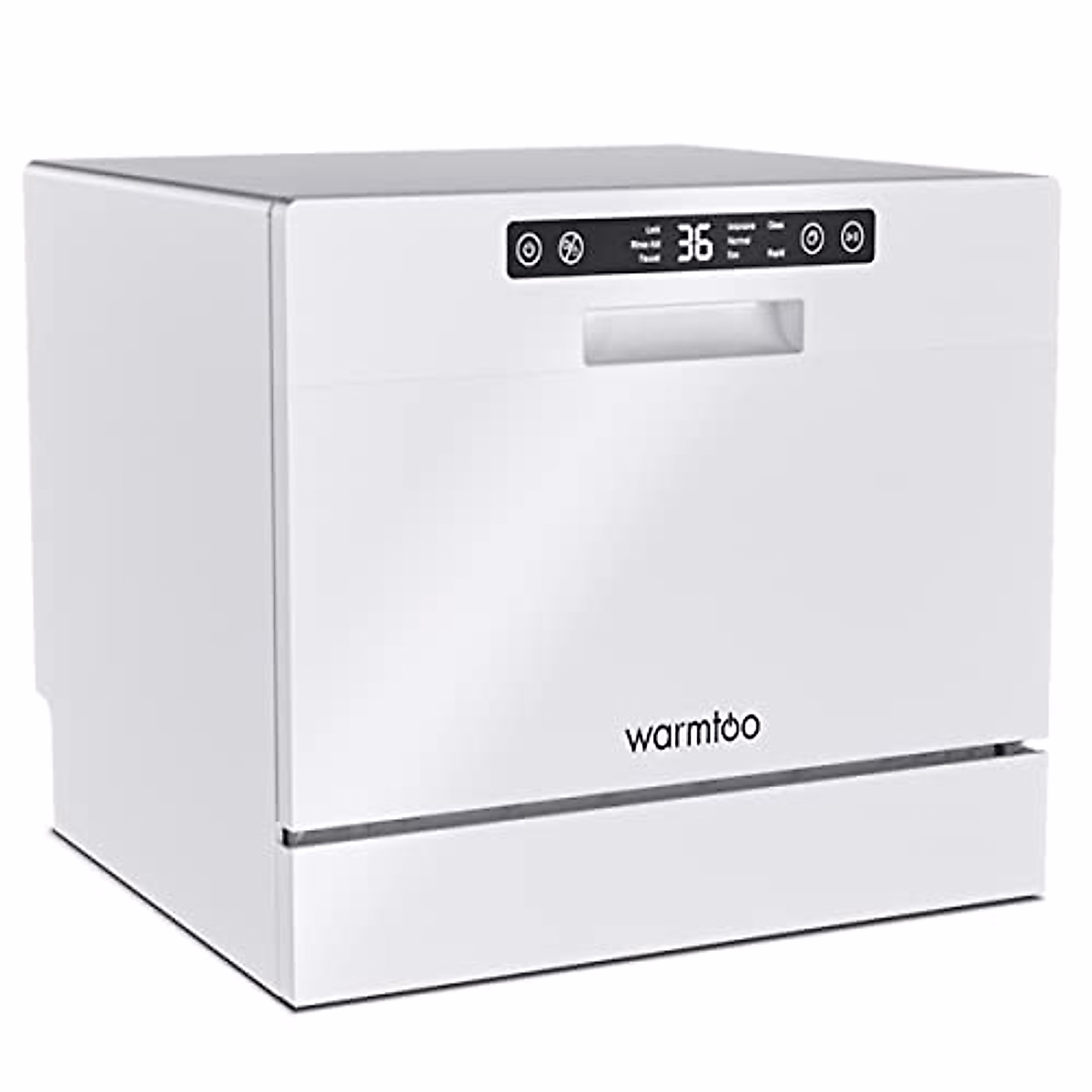 Comfook Compact Dishwasher Big Capacity Countertop Dishwasher with 5 Washing Programs, Portable Dishwasher with 6 Place Setting Rack and Silverware Basket for Party, Apartments, Dorms, RV, Boats