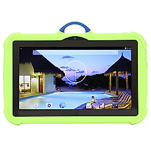 7 Inch Kids Tablet, for Android 6.0 HD Eye Protection Screen Tablet 1GB RAM 8GB ROM, 2MP 2MP Dual Cameras, Bluetooth Learning Toddler Tablet with Stand Protective Case(Green)