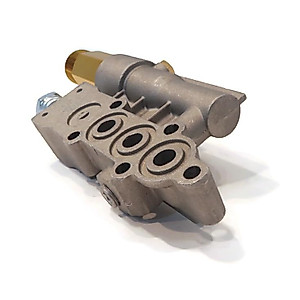 Homelite Replaces Himore Complete Outlet Manifold for Pressure Washer Pump, USES 5 Screws in This Manifold, Including O-Rings, Unloader, Outlet Pipe Chemical Injector